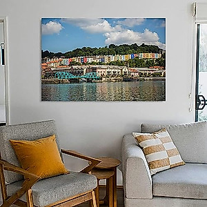 Hotwells from Spike Island Canvas Wall Art Decor Paintings Pictures for Bedroom Wall Decor Above Bed Living Room Wall Decoration Bathroom Office Artwork