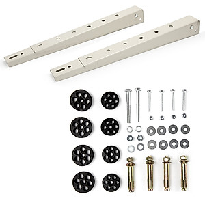 WeCooper Outdoor Split Air Conditioner Mount Bracket for 7000-18000BTU, Heavy-Duty Foldable Wall Mounting AC Bracket for Universal Ductless Mini Split Condensers Support up to 400LB