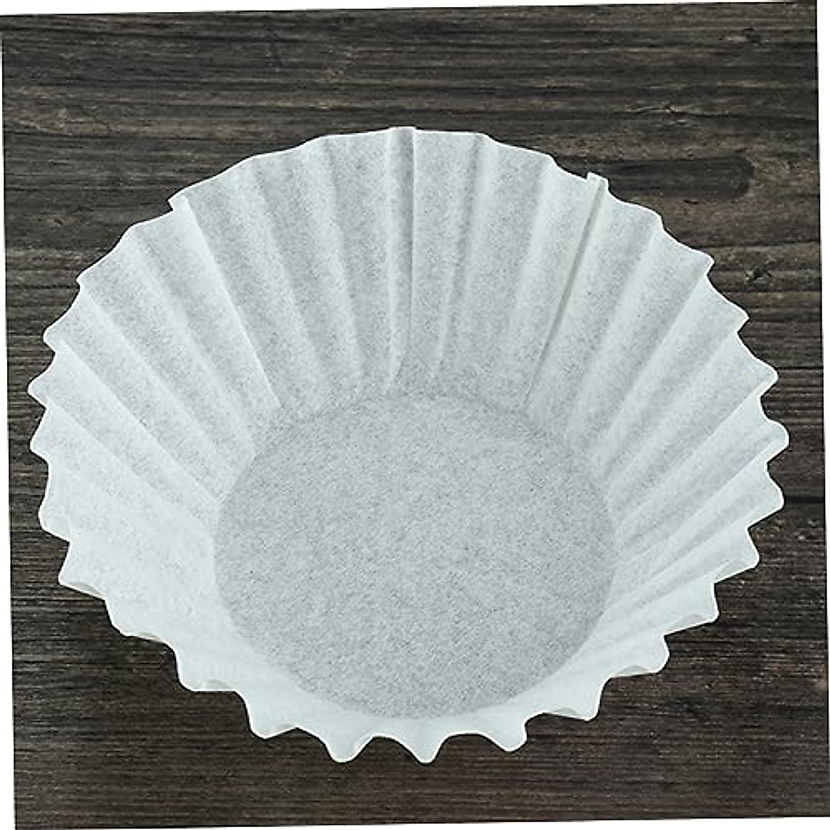 VOSAREA 100 Sheets American Coffee Filter Paper Loose Tea Strainer Cup Unbleached Coffee Filter Wavy Surface Filter Bowl Espresso Tools Coffee Filters Basket Cone Coffee Filter Drink White