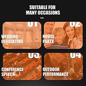 G-MARK G120 UHF Wireless Microphone System Professional, 2 Channel Metal Handheld Dynamic Microphones for Home Karaoke, Church, Wedding, Party, Stage, Meeting, Speech