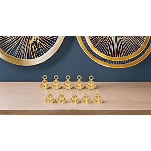 HANDTECHINDIA Set of Brass Plain 2 '' Bells Christmas Decoration Jingle Bell Sleigh Bell Jingle Bell Crafts Christmas décor Home décor Elephant décor Bells Musical Instrument Accessory. (20)