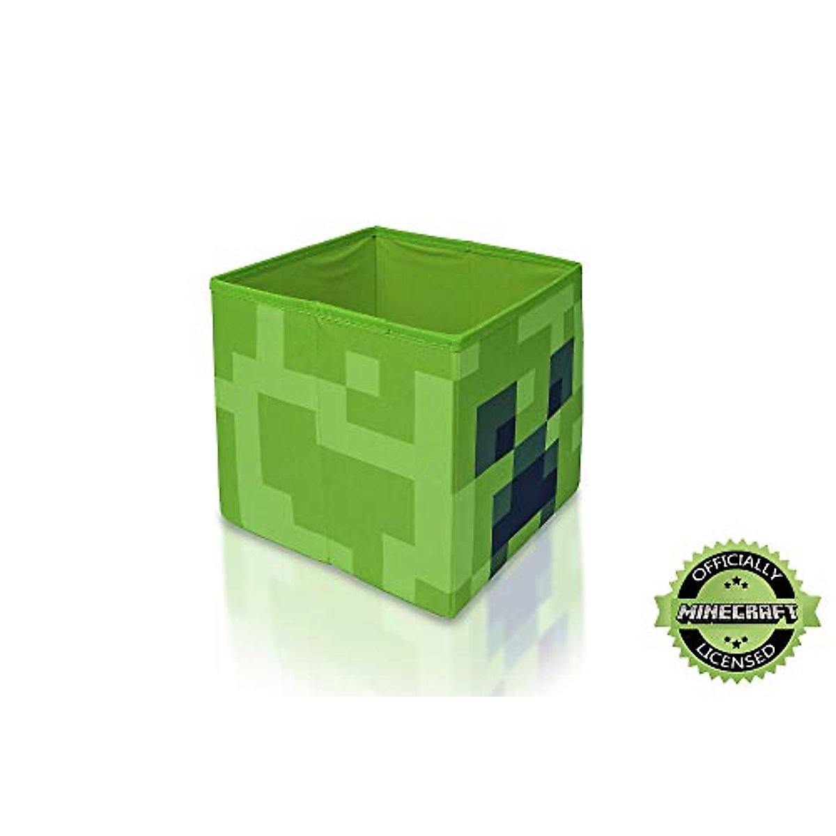Minecraft Creeper Storage Cube Organizer Storage Cube | Creeper from Cubbies Storage Cubes | Organization Cubes | 10-Inch Square Bin