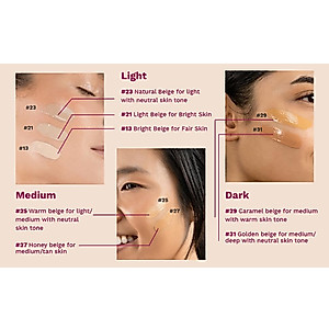 MISSHA M Perfect BB Cream No 31.Golden beige for medium/deep with neutral skin tone SPF 42 PA +++ 1.69 Fl Oz - Tinted Moisturizer for face with SPF