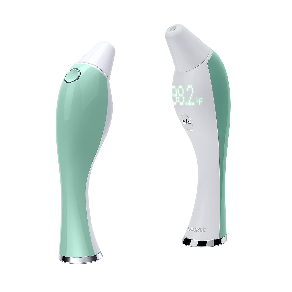 LOOKEE Breeze Infrared Forehead and Ear Thermometer for Adults, Kids, Babies, Infants | Touchless or Touch on Forehead | Medical Digital Fever Baby Thermometer with Large Front LED Display New Version