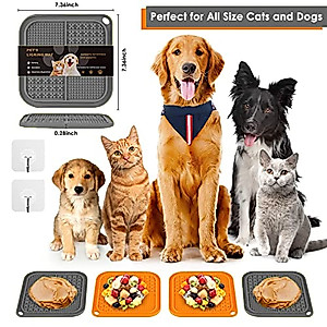 Lick Mat for Dogs with Suction Cups,Dog Food Licking Mat,Slow Feeder Dog Bowls for Boredom& Anxiety Reducer,Lick Pad for Dog & Cat Slow Feeders,Help Pets for Bathing,Nail Trimming,Grooming