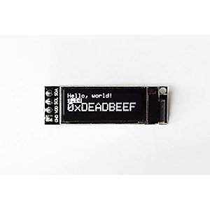 OLED Display Module for Mechanical Keyboards & Arduino, 3.3V-5V 0.91 Inch SSD1306 I2C (Black)