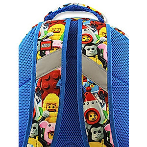 Lego Minifigures Boy's Girl's 16 Inch School Backpack (One Size, Lego Minifigures)