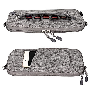 sisma Switch Case Compatible with Nintendo Switch or Switch Lite, Lightweight Soft Travel Carrying Case Storage Pouch Protective Cover, Grey