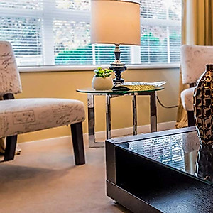 Fab Glass and Mirror Aquatex Patio Glass Table Top 48" Round 3/16" Thick Flat Tempered W/ 2" Hole, Clear