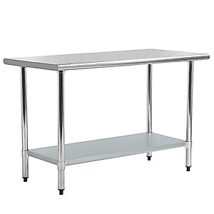 BestMassage 24"x60" Stainless Steel Kitchen Work Table Commercial Kitchen Restaurant Table