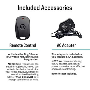 Good Life, Inc. Dog Silencer MAX | Stops Barking up to 300 ft. Away | Humanely Stop Barking Dogs | Automatic Bark Detection up to 75 ft. | Includes Remote Control | Dog Training Device