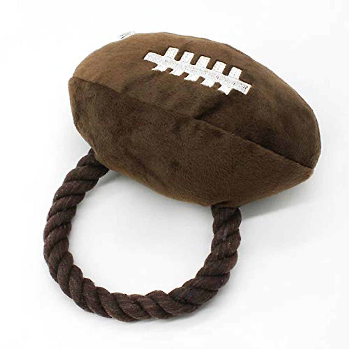 N/ hionre Interactive Playing Toys for Pets, Cotton Rope Plush Basketball Football Doll Chew Squeaky Toy for Pet Dog Cats Puppy Rugby