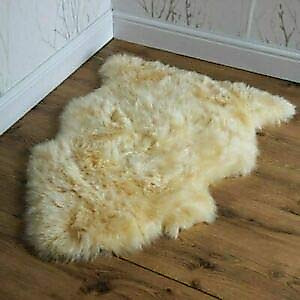 Genuine Sheepskin Rug Fur Natural Champagne Sheep Skin 2 X 3 Approx, Australian Sheepskin Fur Rug