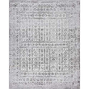 Ellery Gray 8x10 Area Rug 8x10 - Area Rugs for Living Room - Dining Room Rug - Bedroom Rug - Kitchen Rug - Entryway Rug Carpet - Alfombras para Salas Modernas - Persian Style