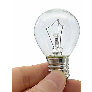 Lava Lamp Bulb, 6 Pack 25 Watt Lava Lamp Light Bulb, S11 E17 Base 120 Volt Lava Lamp Replacement Bulb for 14.5 Inch Glitter and Lava Lamps - Dimmable - Warm White