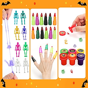 Generic Halloween Party Favors Bulk - 126pcs Assortment Toys for Kids Halloween Treat Bags Stuffers Goody Bag Fillers Halloween Gifts for Boys Girls Halloween Treat Prizes for Kids