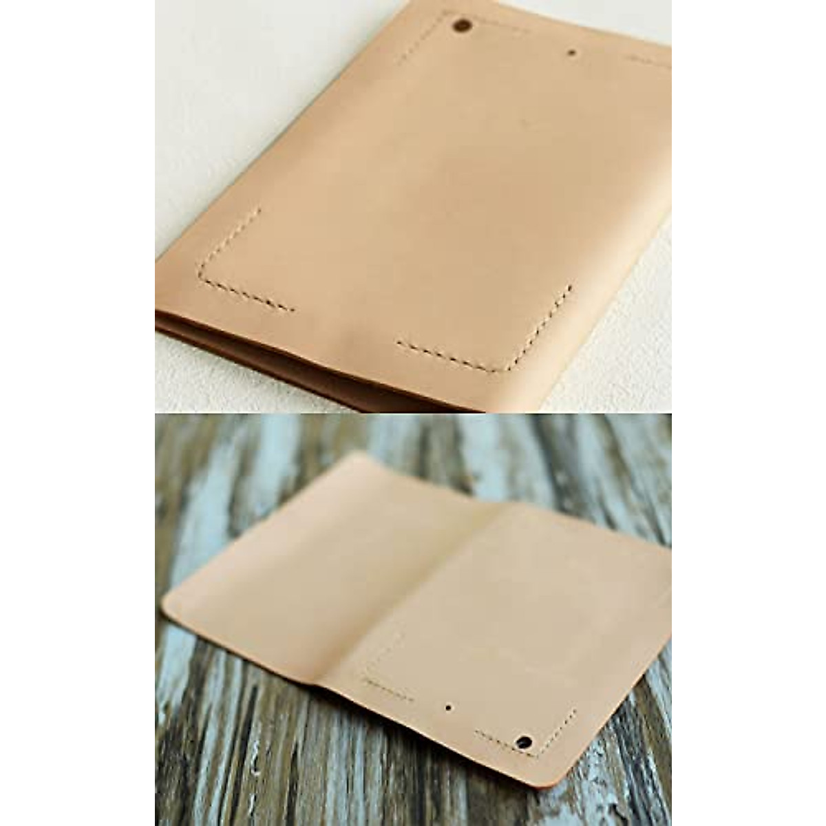 Leather iPad mini 6 Case, iPad air 4th 10.9 Case, iPad 10.2 Case, iPad Pro 10.5 Case, iPad Cover, iPad mini 4 case - 602 - Natural Tan