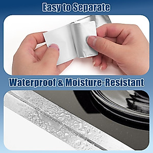 WeLiu Aluminum Tape 3 Pack 54 Yards Duct Tape Heavy Duty High Temperature Aluminum Tape 3.9 mil Silver Foil Tape for HVAC Sealant Metal Repair Air Ducts (2 Inch x 18 Yards per Roll)