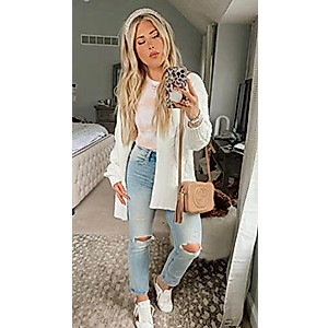 CRYSTALFY Crystal Phone Grip & Phone Stand: Authentic Natural Gemstone Swappable Top, Expandable Collapsible Holder for Smartphones and Tablets (Clear Druzy)