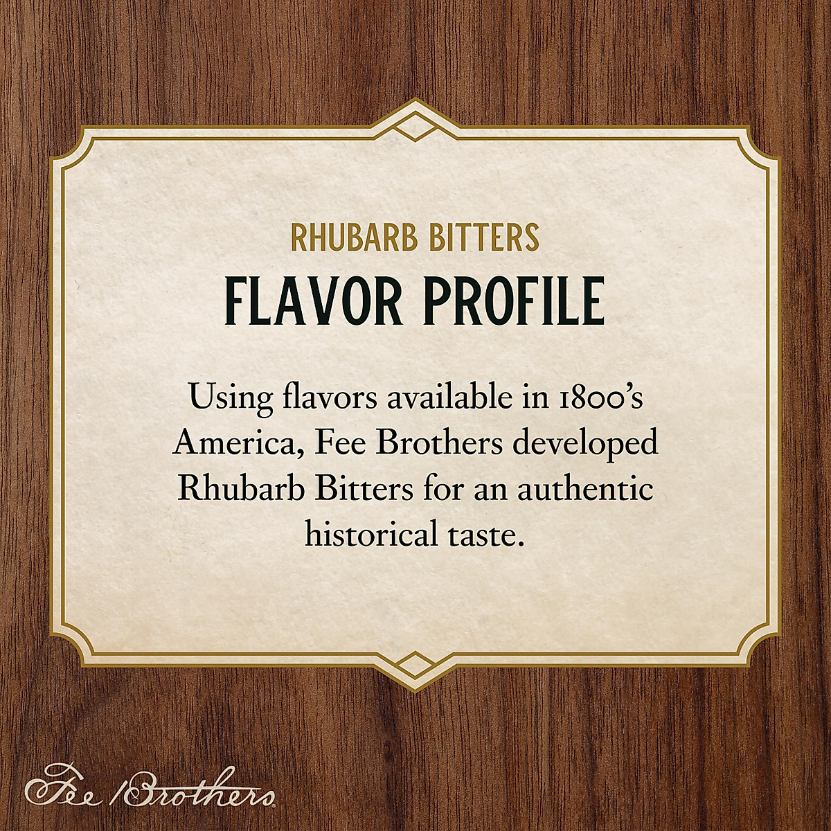 Fee Brothers Rhubarb Cocktail Bitters - Aromatic Cocktail Mixer and Concentrated Flavoring, Gluten Free, Vegan-Friendly, 5 fl oz