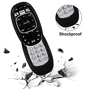 2-Pack AKWOX Silicone Protecitve Case for DirecTV RC73 Remote Control, Anti-Slip with Lanyard Shockproof Case Cover Compatible with DirecTV RC70,RC70H,RC71,RC71H,RC72,RC73B
