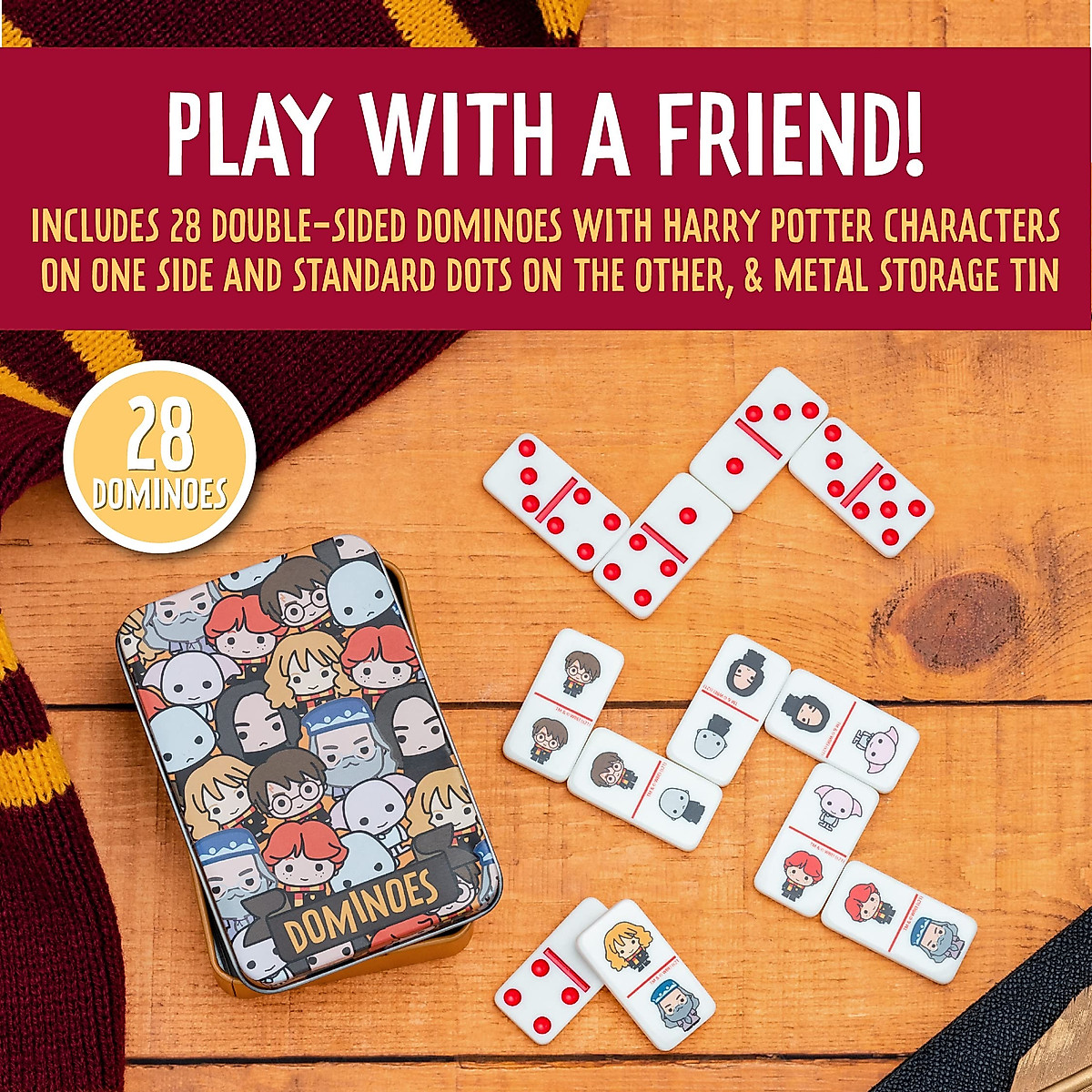 Paladone Harry Potter Chibi Dominoes in Collector Tin