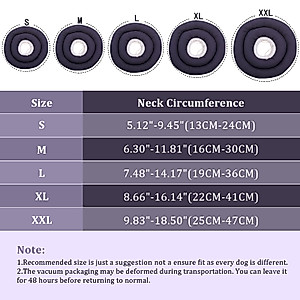 IDOMIK Dog Recovery Collar, Waterproof Soft Dog Cone After Surgery, Comfy Protective Elizabethan Collar Alternative for Dogs Cats, Adjustable Dog Neck Donut Collar Cone Anti-Licking Biting Wounds