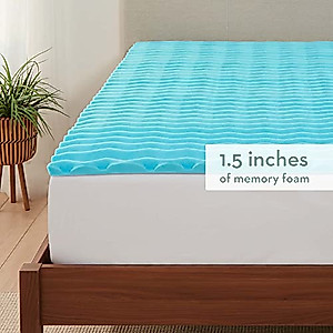 1.5" Memory Foam Topper with USDA Biopreferred Foam - Twin XL