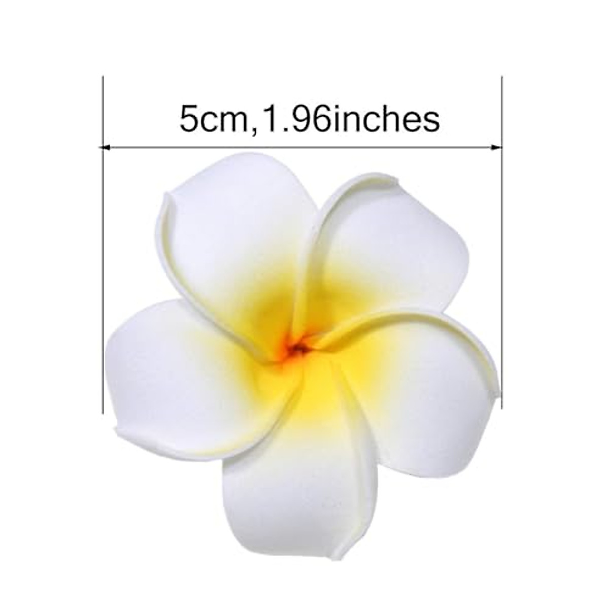 Calcifer® 30pcs 1.97''Hawaii Hawaiian Plumeria Flower Clips Bridal Wedding Party Beach Hair Clips