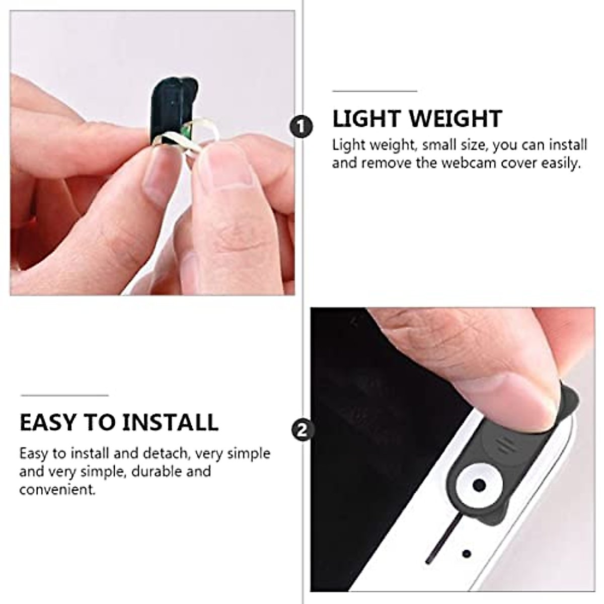 SOLUSTRE Ipads 9 pcs with Notebook Covers Slide Lens Cat for Privacy Mobile Computor Laptop Camera Thin Cover Phone Round Computer Wipe Webcam Anti-Hacker Desktop Computer