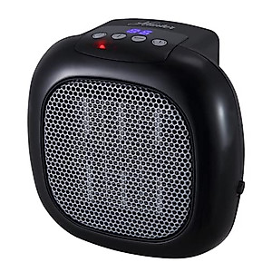 Hunter 750W Wall Mount Space Heater with Remote Control-12 Hour Timer, 1 Heat Setting, Black