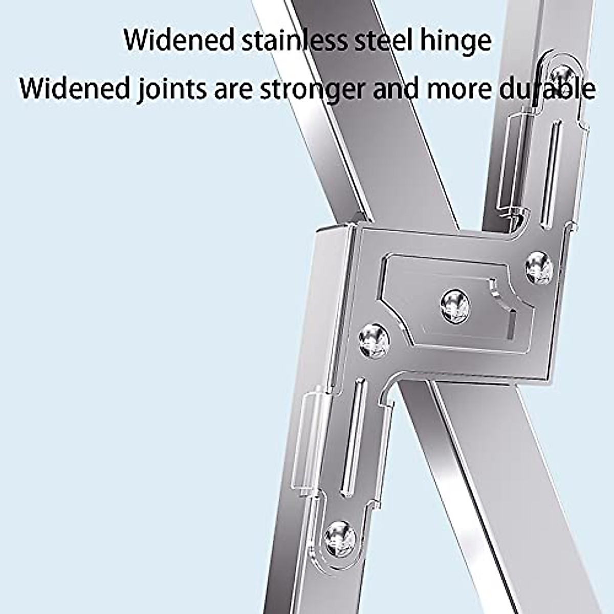 AKDXM Portable Drying Rack Foldable Bold Stainless Steel Hanger Adjustable Large-Capacity Metal Hanger Windproof Hook Suitable Indoor Outdoor Simple Clothes Poles,120 to 160x75x1400cm