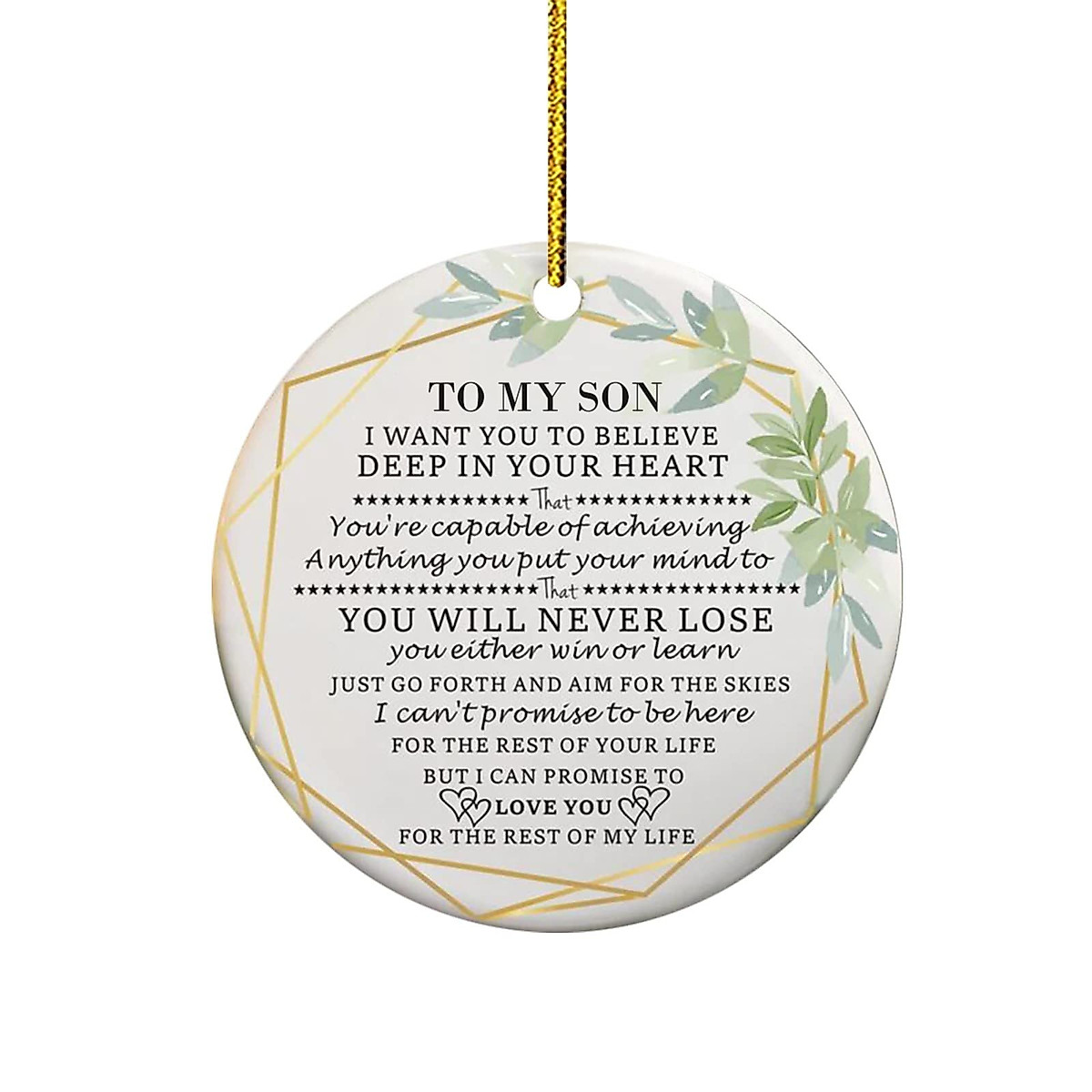 QAZIUY Christmas Decorative Hanging Ornament Holiday Xmas Christmas Tree Ornament Decorations Flat Acrylic Christmas Tree Decoration Pendant Christmas Tree Pendant Christmas Home Car Backpack Pendant