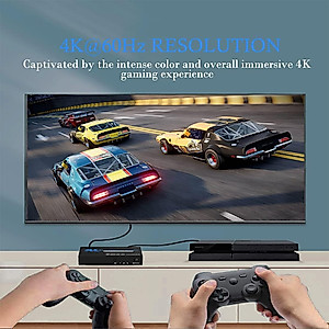HDMI Switch 4K@60Hz, NEWCARE HDMI Switch with Remote Control, 3 Port HDMI Switcher Selector, Supports 4K, 3D, HDCP2.2, HDMI2.0, HDR, Auto for Fire Stick, HDTV, PS4/5, Game Consoles, PC