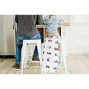 ADDISON BELLE Dream Everything Blanket - 100% Muslin Cotton - Oversized 47 inches x 47 inches - Premium 4 Layer Blanket (Construction)