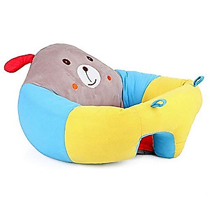 KAKIBLIN Baby Sofa Support Chair, Soft Plush Cartoon Animals Baby Sitting Chair Learning to Sit Cushion Seats for 6-16 Months Infants, Puppy