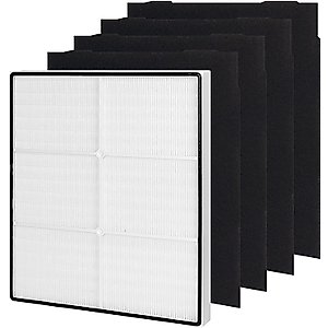 Future Way 510 Filter Replacement Compatible with Whirlpool Whispure AP510 and AP450 Air Purifier, with 4 Carbon Filters, Part# 1183054k