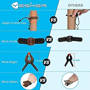 Yesker Backdrop Clamps and Background Clips 6 Pack, 4.4 inch Heavy Duty Clips Holder for Photography Studio Video Backdrop Support Stand