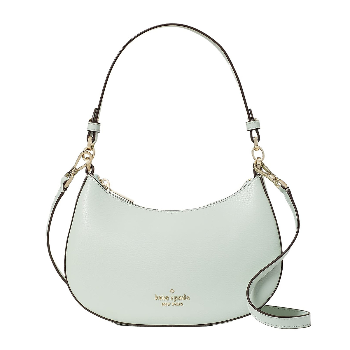 Kate Spade Staci Saffiano Leather Crossbody Bag (Crystal blue)