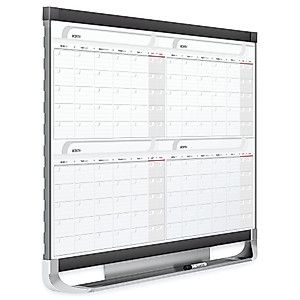 Quartet Dry Erase Calendar Board, Magnetic Whiteboard Planner, 3' x 2', 4 Months, Total Erase Surface, Prestige 2 (4MCP23P2)