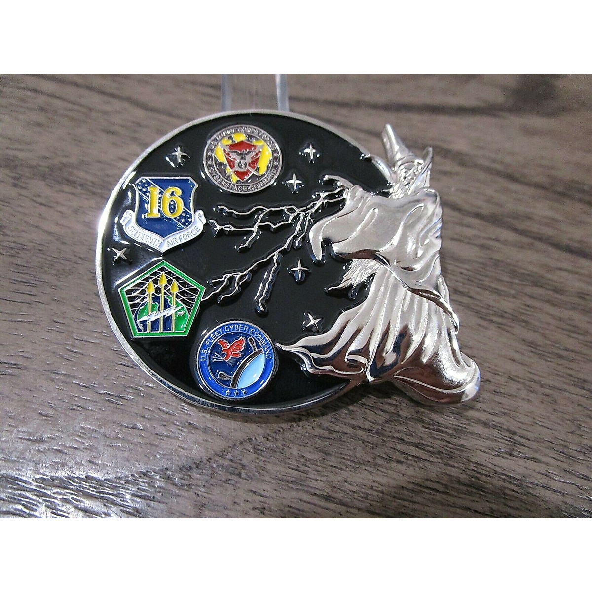 US Cyber Command CYBERCOM USN USAF Army NSA Wizard Challenge Coin
