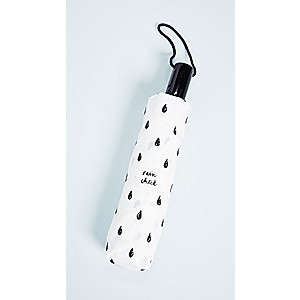 Kate Spade New York Travel Umbrella, Raindrop (black/white)