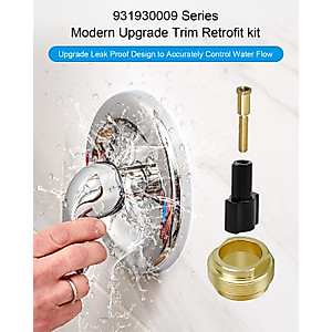 QNHEAY 09 Series Trim Retrofit Kit Fit for Pfister Avante Shower Vlave Faucets Fixture,Brass Faucet Adjustment Leakproof Screw Replace 9319300