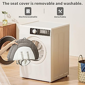 Baby to Toddler Cradle, Portable Rocker Swing for Newborn Boys and Girls, Indoor and Outdoor use, 5 Swing speeds, 5-Point Safety Harness, Foldable, Gray.