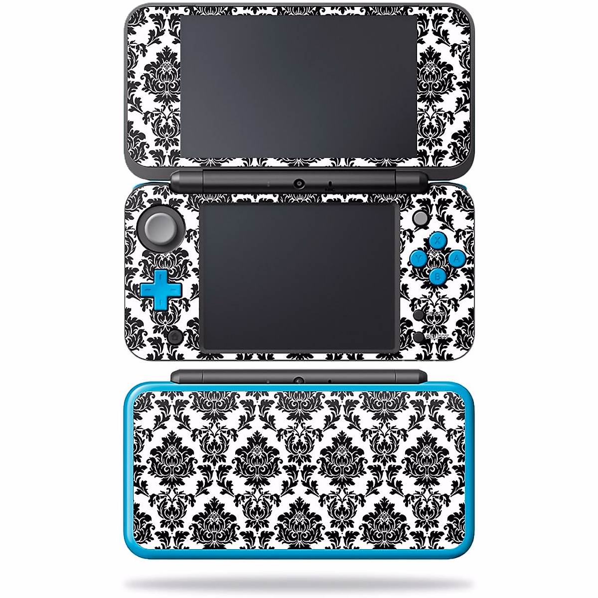 MightySkins Skin Compatible with Nintendo New 2DS XL - Vintage Damask | Protective, Durable, and Unique Vinyl Decal wrap Cover | Easy to Apply, Remove, and Change Styles | Made in The USA