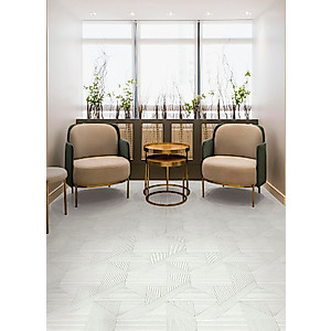 FloorPops 12-in by 12-in Neutral Frey Peel & Stick Floor Tiles