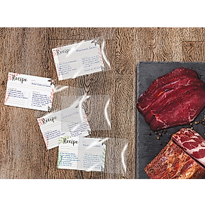 Better Kitchen Products Crystal Clear Recipe Card Covers, 4 x 6 Inch, 200 Pack