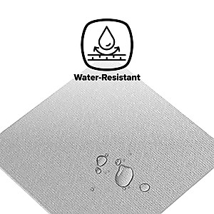 Diono Stuff 'N Scuff XL Kick Mat Back Seat Protector for Kids Feet with Storage Pocket, 100% Water Resistant for Protection of Your Upholstery from Dirt, Mud, Scratches, Gray