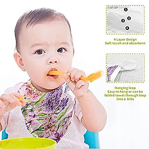 Summer Wide Banner Beautiful Vivid Iberis Fingertip Towel 5pcs Hand Bath Towel Absorbent Soft Cotton Cloth for Newborn Drooling Feeding Nursery Kitchen Deco