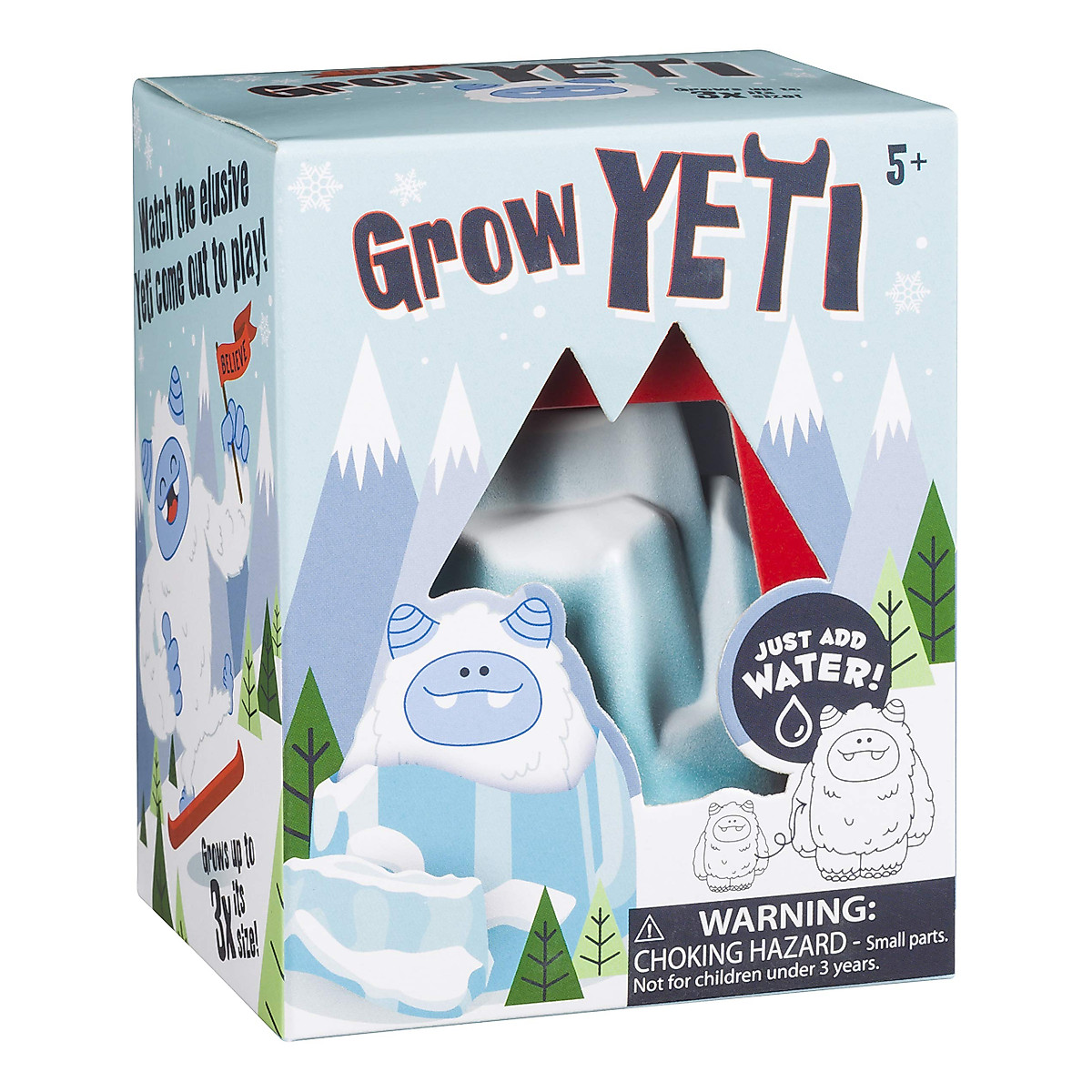 Toysmith Hatchin' Grow Yeti, Just Add Water, Fun DIY Kit, 6913 Small